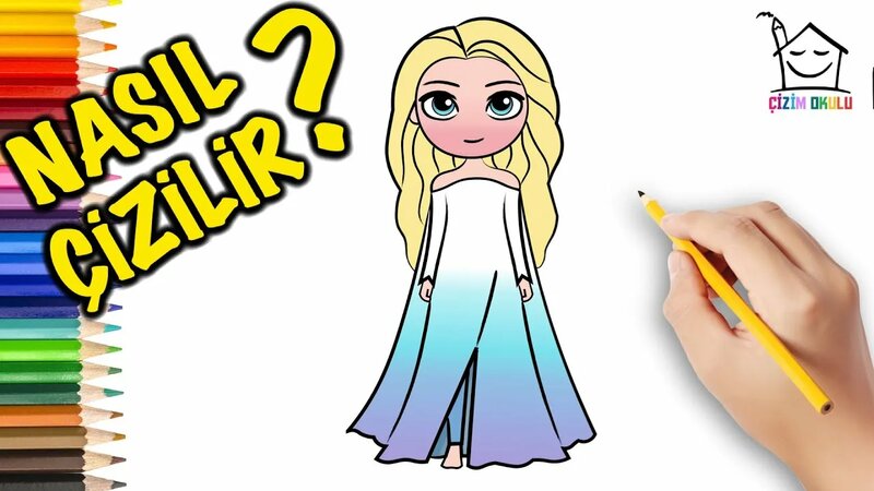 Nasıl Çizilir? - Elsa - Disney Frozen - Resim Çizme - Çizim Okulu