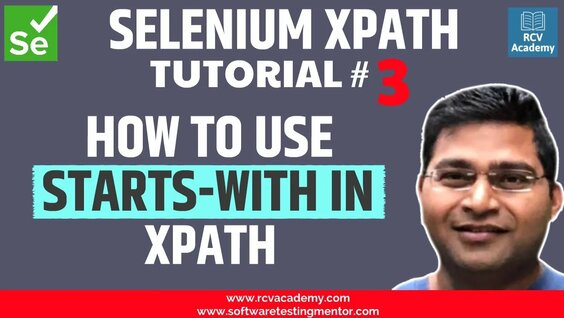 Selenium XPath Tutorial #3 - XPath Starts-with Function with Examples ... Selenium XPath Tutorial #3 - XPath Starts-with Function with Examples ...