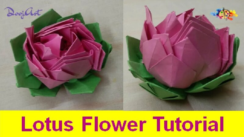Lotus Flower tutorial | Paper lotus flower | Origami lotus - Yandex ...