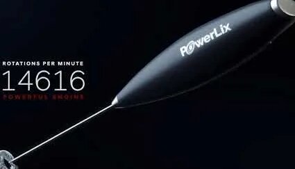 PowerLix Milk Frother Handheld Battery Operated Electric Foam Maker For ...