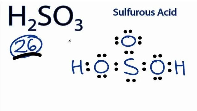 H2so3 Lewis Structure: How to Draw the Lewis Structure for Sulfurous ...