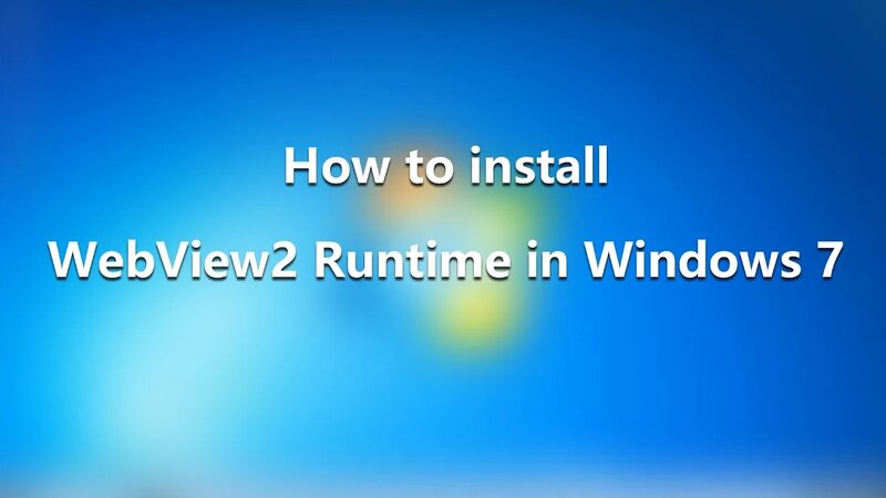 How to Install Microsoft Edge WebView2 Runtime in Windows 7 - Смотреть онлайн в поиске Яндекса ...