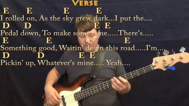 Running Down A Dream (Tom Petty) Bass Guitar Cover Lesson with Chords ...