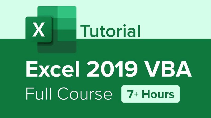 Excel 2019 Vba Full Course Tutorial 7 Hours смотреть онлайн в