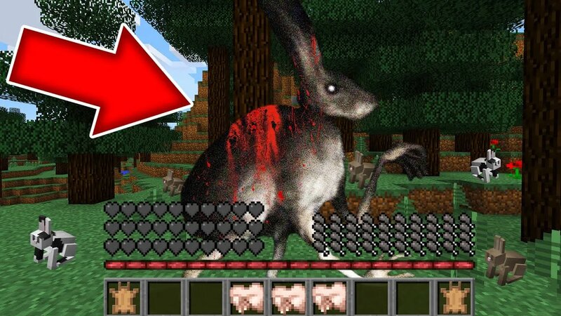 Как играть за ЗАЯЦ Гуманоид в майнкрафт ? Превращения Humanoid Rabbit ...