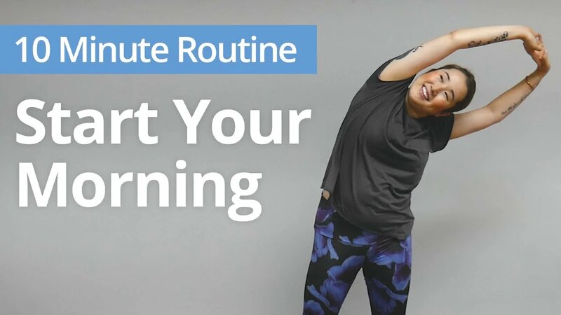 Good Morning Routine Exercise | 10 Minute Daily Routines - Смотреть ...