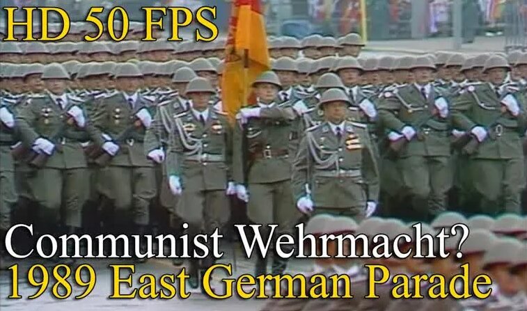 Original HD Footage (50 FPS) 1989 GDR Military Parade 40 Jahre DDR ...