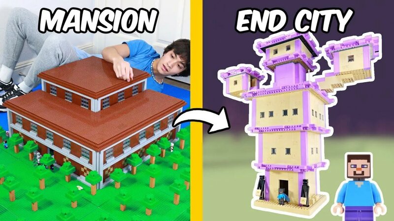 Я построил ВСЕ конструкции Minecraft в LEGO... перевод - TD Bricks ...