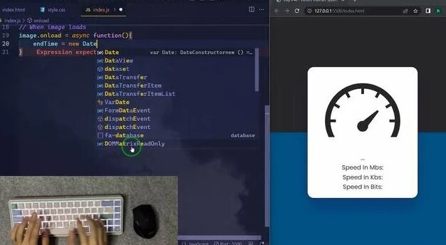 ASMR Programming - Internet Speed Test in JavaScript - No Talking ...