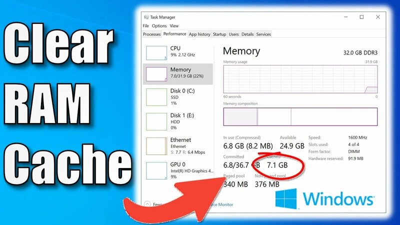 How to Clear RAM Cache in Windows | Speed up your PC - Yandex Video ...