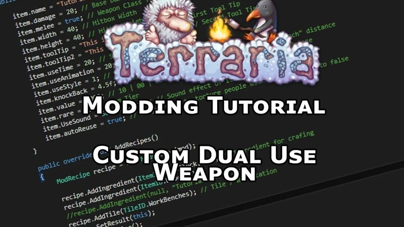 Outdated! - Terraria Modding Tutorial - Custom Dual Use Weapon ...
