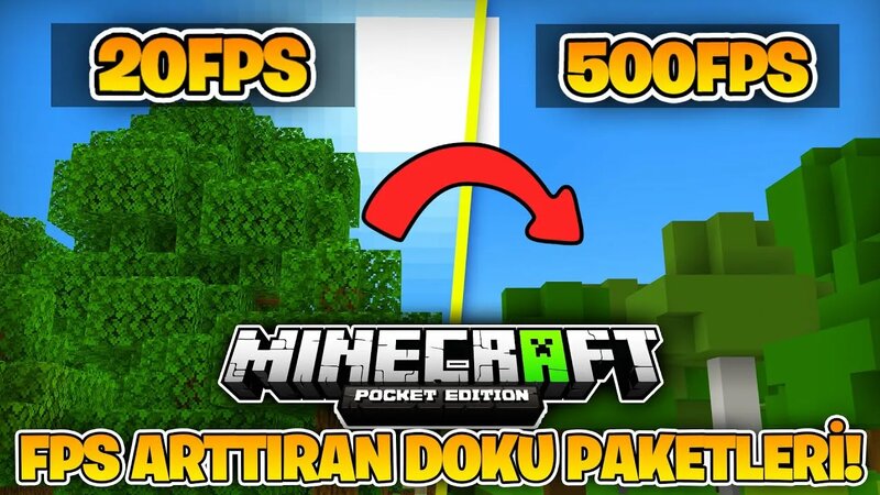 Minecraft PE FPS'inizi Aşiri Arttiracak 5 Texture PACK!! [FPS Boost ...
