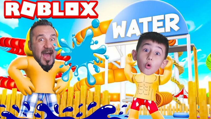 Aquaparka Gittik ve GOLF Oynadik! | SeseGel Çocuk Roblox splash world ...