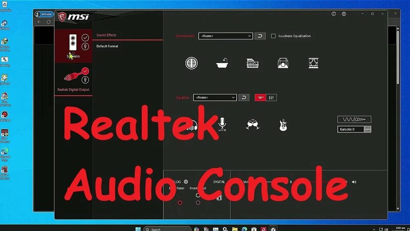 How to download and install MSI realtek audio driver and audio control ...