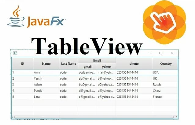 JavaFX Scene Builder Tutorial 39 - TableView and TableColumn - Смотреть ...