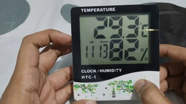 HTC-1 Temperature Clock Humidity Alarm Setting Demo - Смотреть онлайн в ...