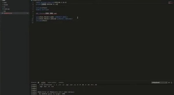 Cmake project on VS code | Cpp | Visual Studio code | executable cmake ...