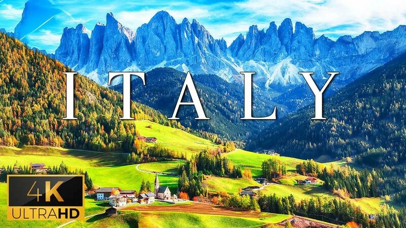 Flying OVER Italy (4K UHD) - Scenic Relaxation Film With Calming Music ...