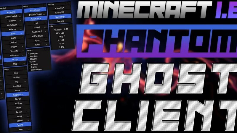 Minecraft Phantom Ghost Client 1.8 + Download