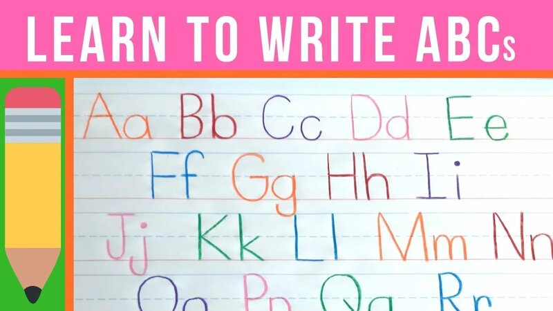 Learn to Write the ABCs | How to Write Letters | Handwriting Practice ...
