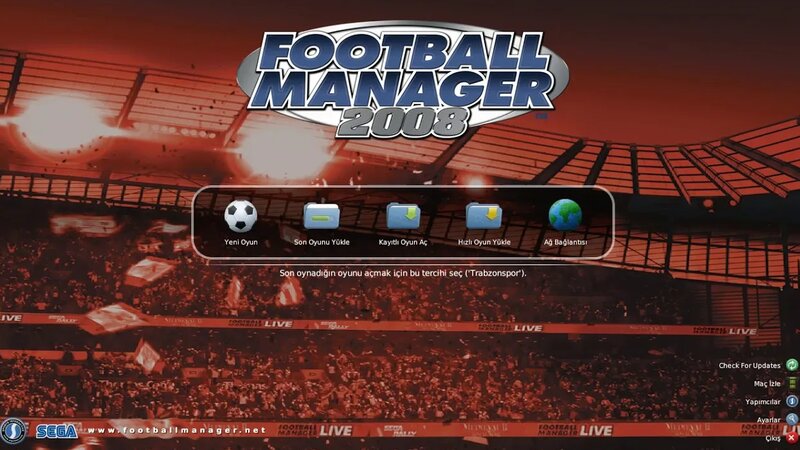 Football Manager 2008 - FM 2008 - Türkçe Yama ve Türkçe Maç Anlatımı ...
