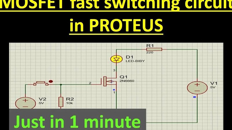 Mosfet Switching circuit in Proteus | Project file available for ...