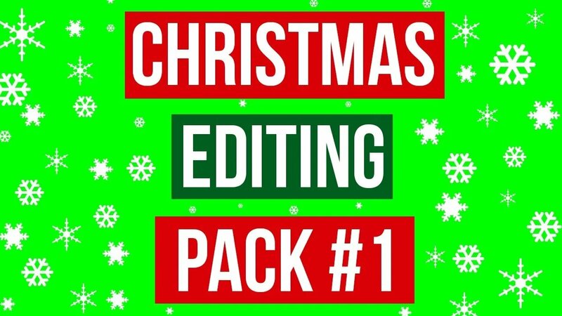 Christmas editing pack #1 (green screen , transitions , overlays ...