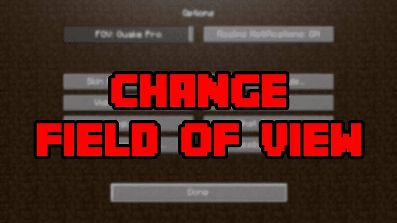 How To Change Field Of View In Minecraft! - How To Turn FOV Up Or Down ...