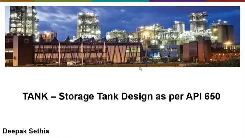 TANK – Storage Tank Design as per API 650 - Смотреть онлайн в поиске ...