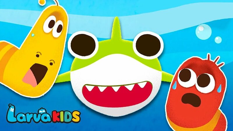 Colorful Baby Shark | Playground | Learn Colors | Dance Along | Larva ...