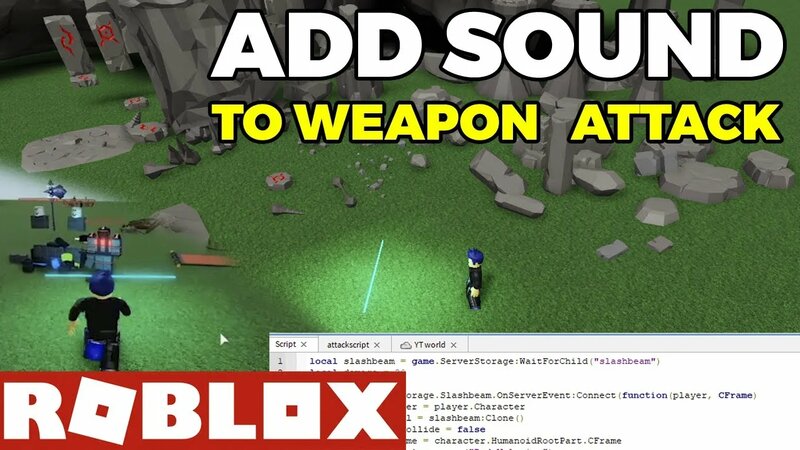 How to Add Sound Roblox Studio Tutorial - Sound Effect to your Weapon ...
