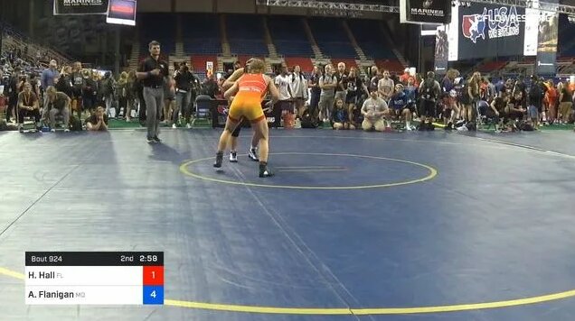 112 Lbs Cons 8 1 Hannah Hall Florida Vs Autumn Flanigan Missouri ...