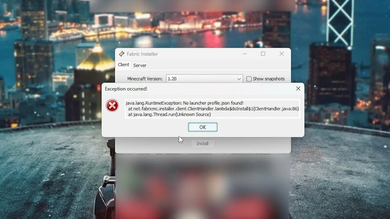 Minecraft Fabric Installer Yüklerken Oluşan Hata! (No launcher profile ...