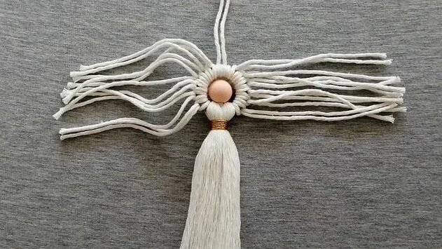 DIY Angel en Macrame (paso a paso) | DIY Macrame Angel Tutorial Step by ...