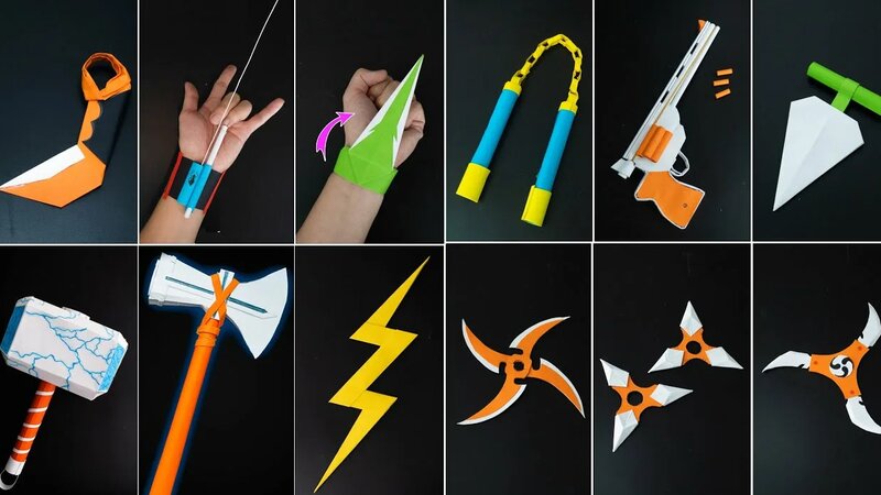 12 Cool Origami Paper Weapons Easy to make at home - Yandex Video ...
