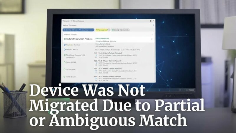 Device Was Not Migrated Due to Partial or Ambiguous Match [Guide ...
