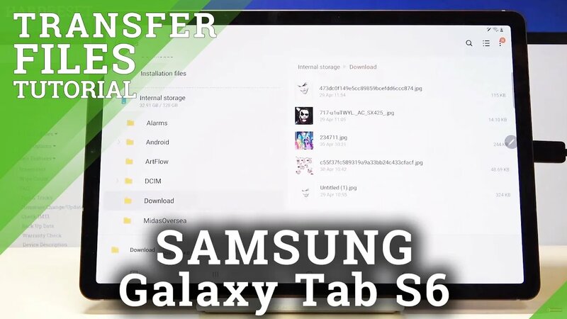 How to Transfer Files in Samsung Galaxy Tab S6 – Move Data - Смотреть ...