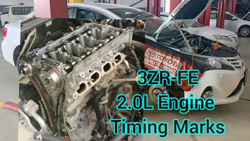 3ZR-FE 2.0L Engine Timing Chain Marks Setting Of Toyota Avensis 2014 ...