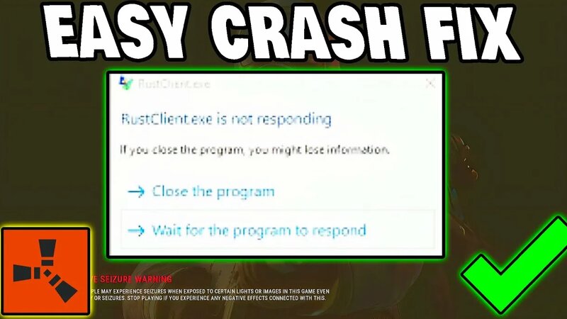 How To Fix Rust Client.exe Is Not Responding Error Crash - Смотреть ...