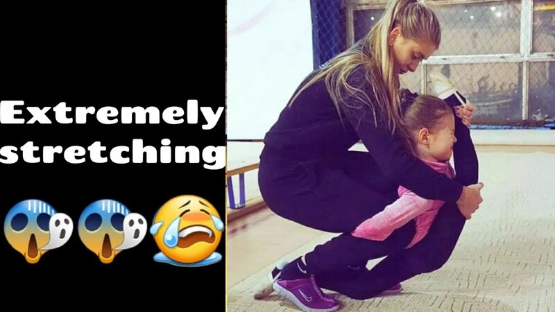 Extremely stretching in rhythmic gymnastics