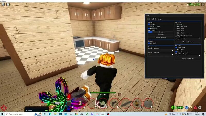 Roblox Ohio Script Godmode , One Shot , Auto Farm , Teleport , Kill ...