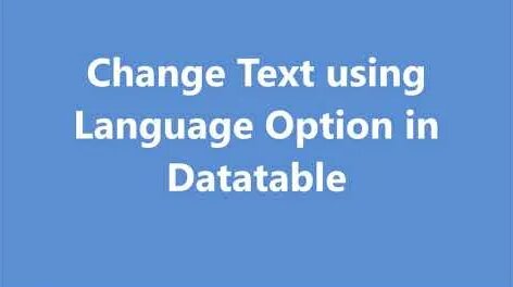 Change Language Options of Datatable | Change show entries and other ...