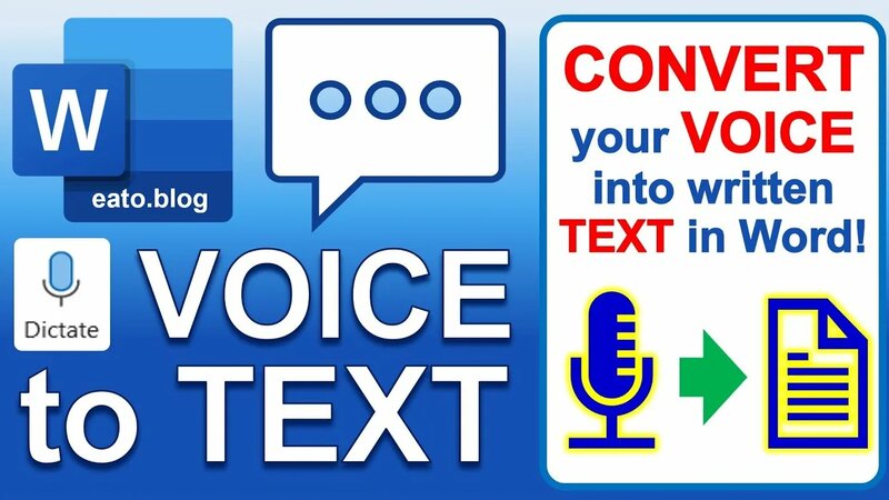 Easily Convert Speech into Text using MS Word: Transcribe AND Audio ...