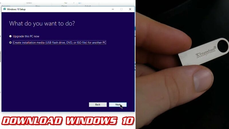 Create windows 10 installation media on USB flash drive | windows 10 ...