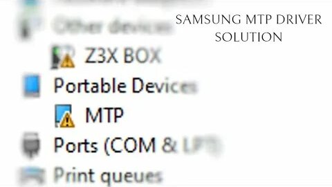 How To Fix Samsung MTP Driver Windows 10 64 bit MTP Driver Problem ...