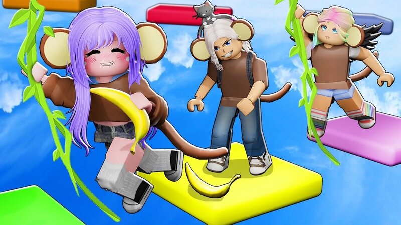 Меняю Название Канала ИЗ-ЗА ОББИ! Monkey Obby (Кошка Лана Роблокс ...