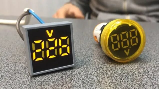 Відеоінструкція використання цифрового вольтметра змінного струму ED16 ...