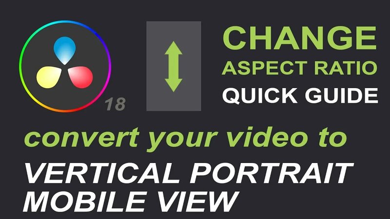 How To Change Resolution In Davinci Resolve 18 To Vertical 9:16 ...