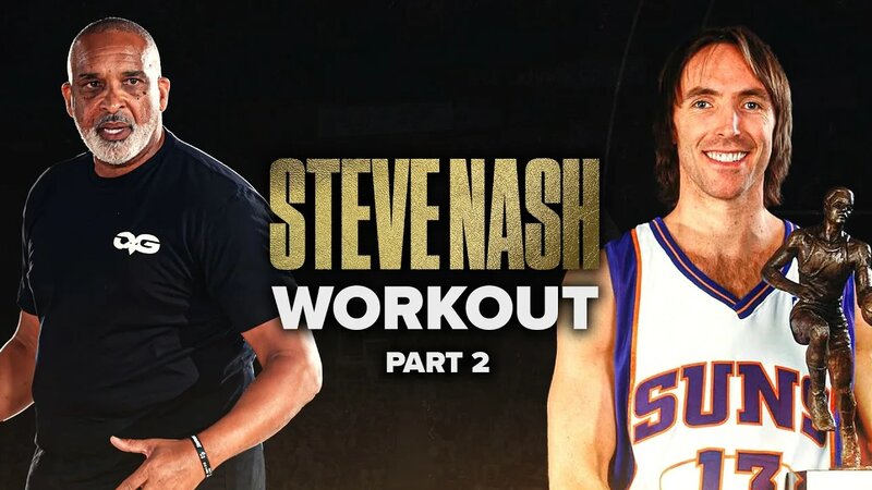 NBA Workout w/ Steve Nash | Learn Different Finishes At The Rim ...