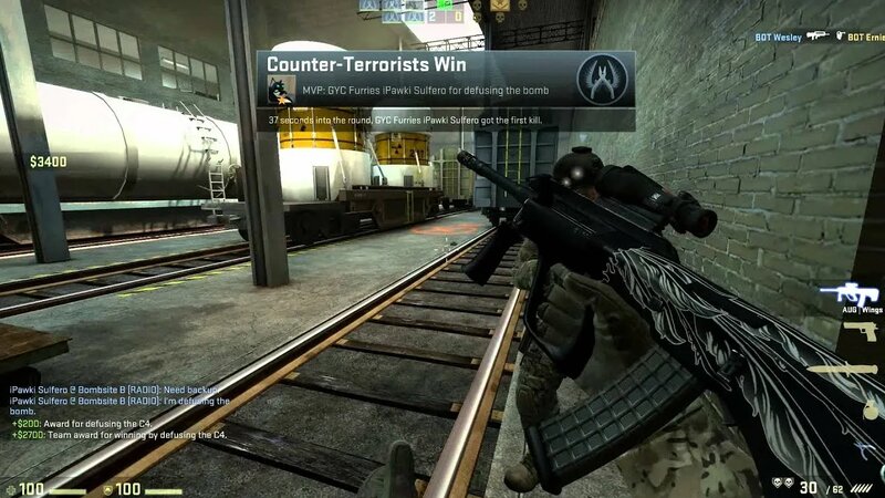 Counter-Strike: Global Offensive - PC - Offline Bots Mode - De_Train ...
